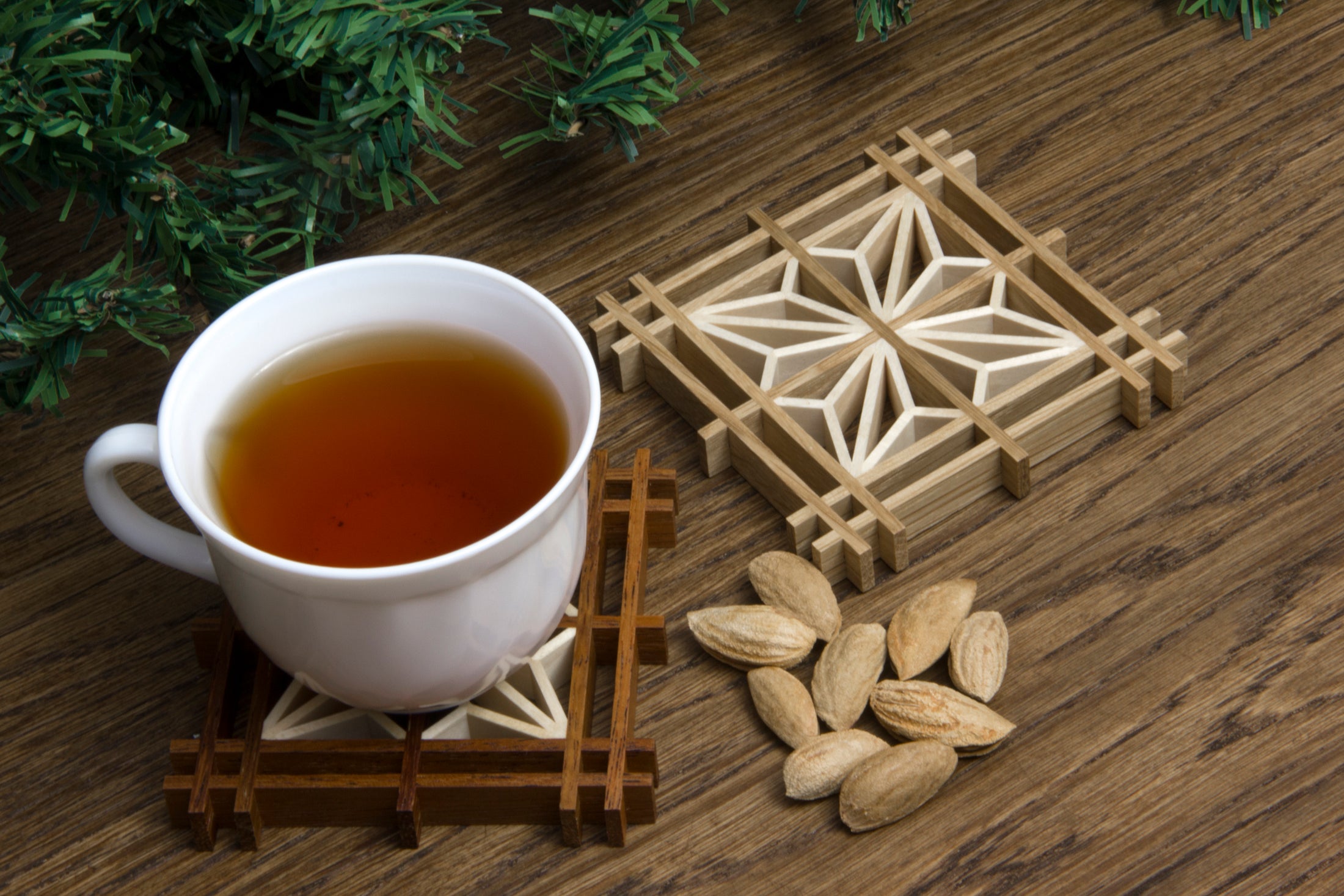 Christmas coaster with kumiko pattern | Cristmas coaster | New year ...